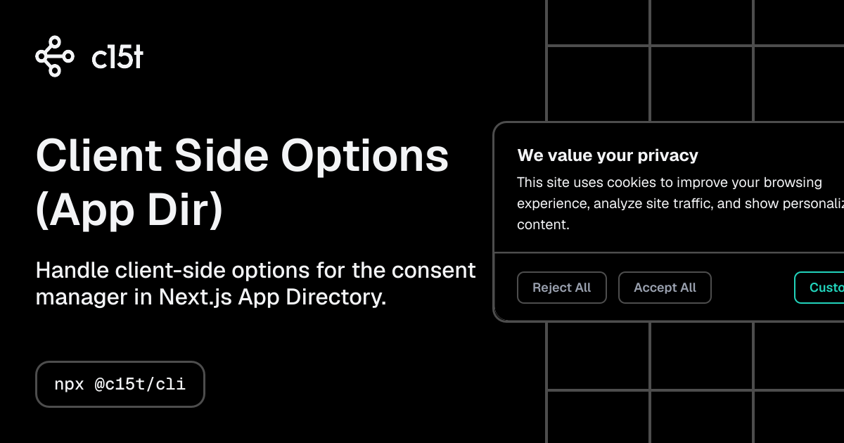 Client Side Options (App Dir)