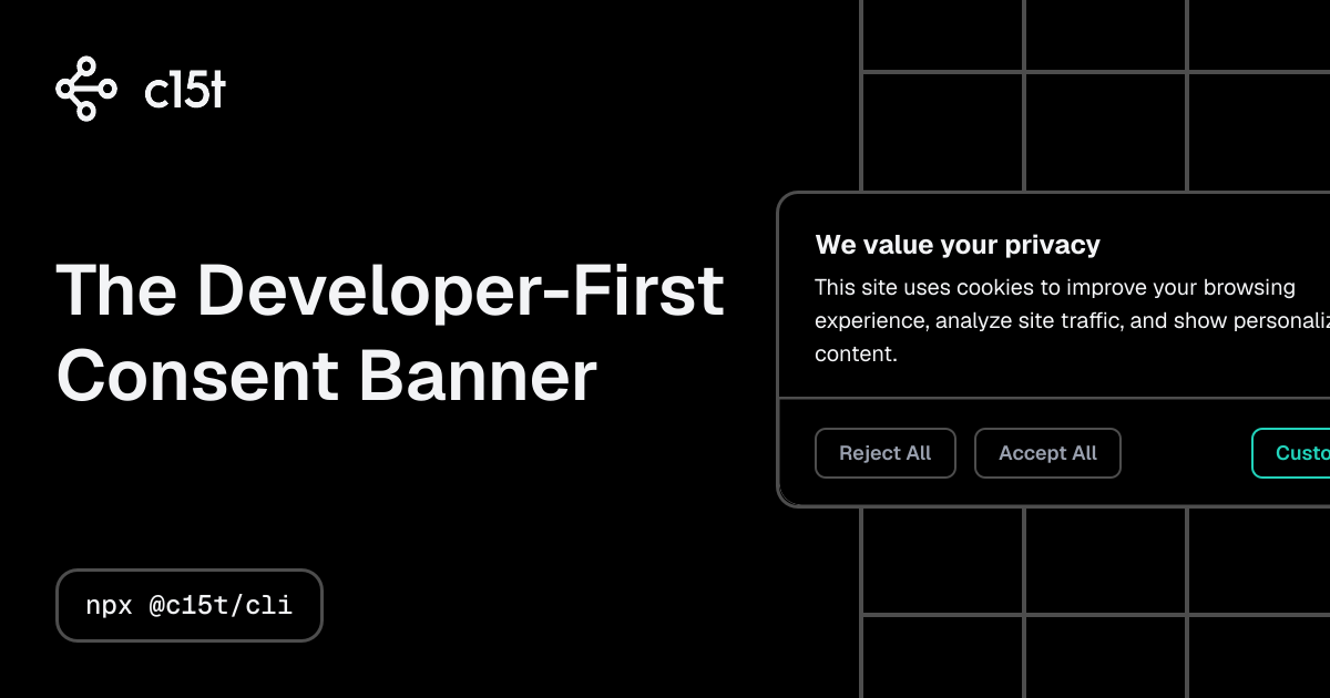 The Developer-First Cookie Banner